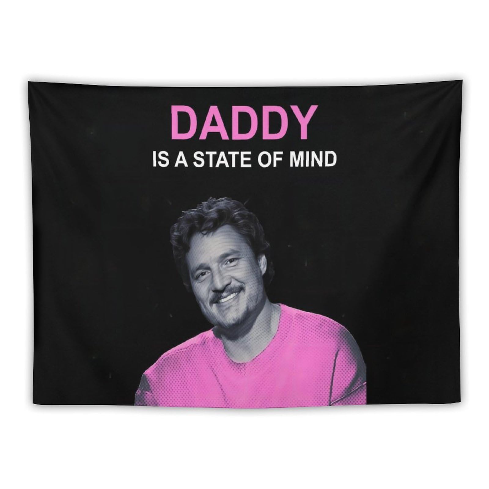 Amazon.com: DOBOER Pedro Pascal Daddy Is A State of Mind Tapestry for ...