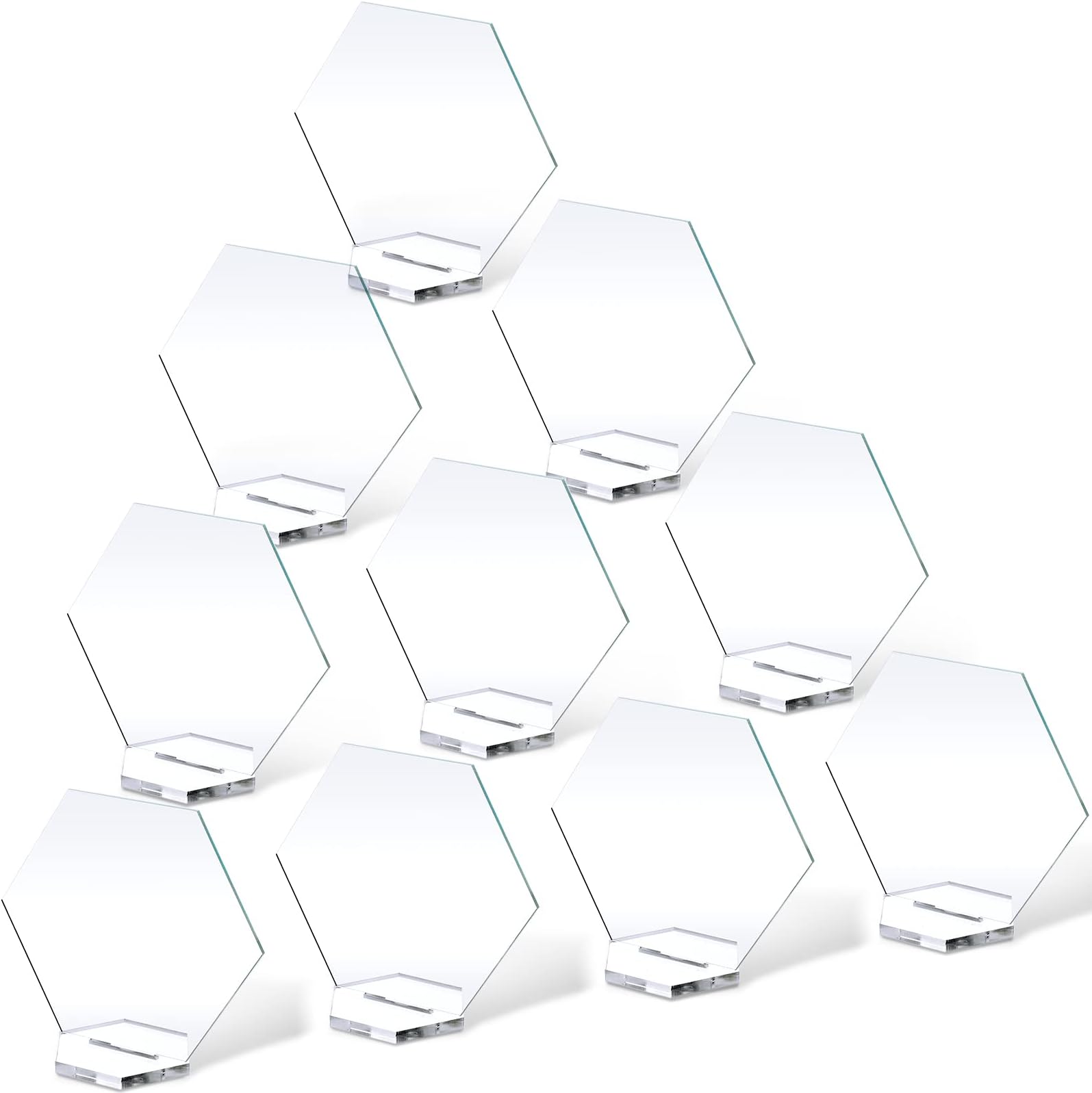 Amazon.com: Zonon Acrylic Table Numbers 10 PC Hexagon Table Numbers ...