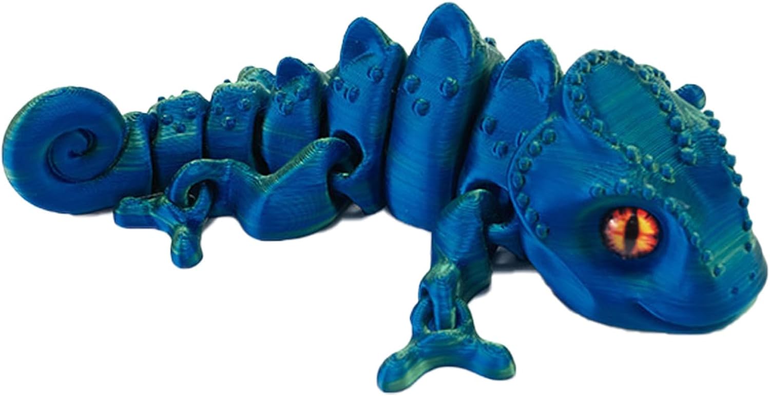 Wall Climbing Gecko Toy, 6*13 Cm Chameleon, 3d Printed Animals Fidget ...