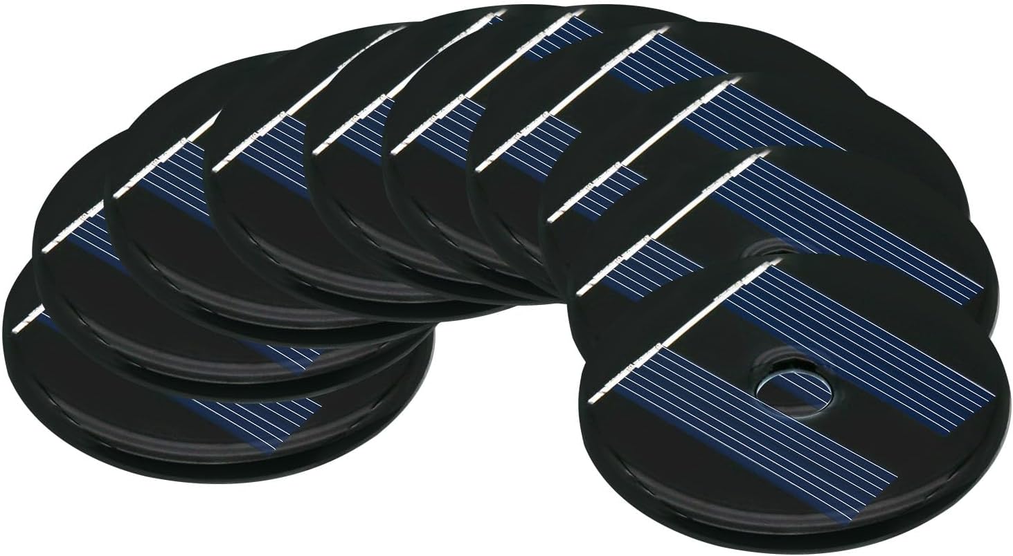 Amazon.com : 10Pcs Mini Solar Panels for Solar Power, 2V 50mA Mini ...