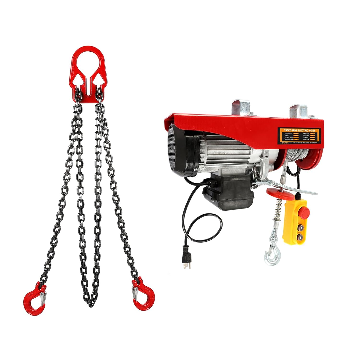 BEAMNOVA Electric Hoist 1500lbs 110-120v Overhead Engine Lift + Lifting ...