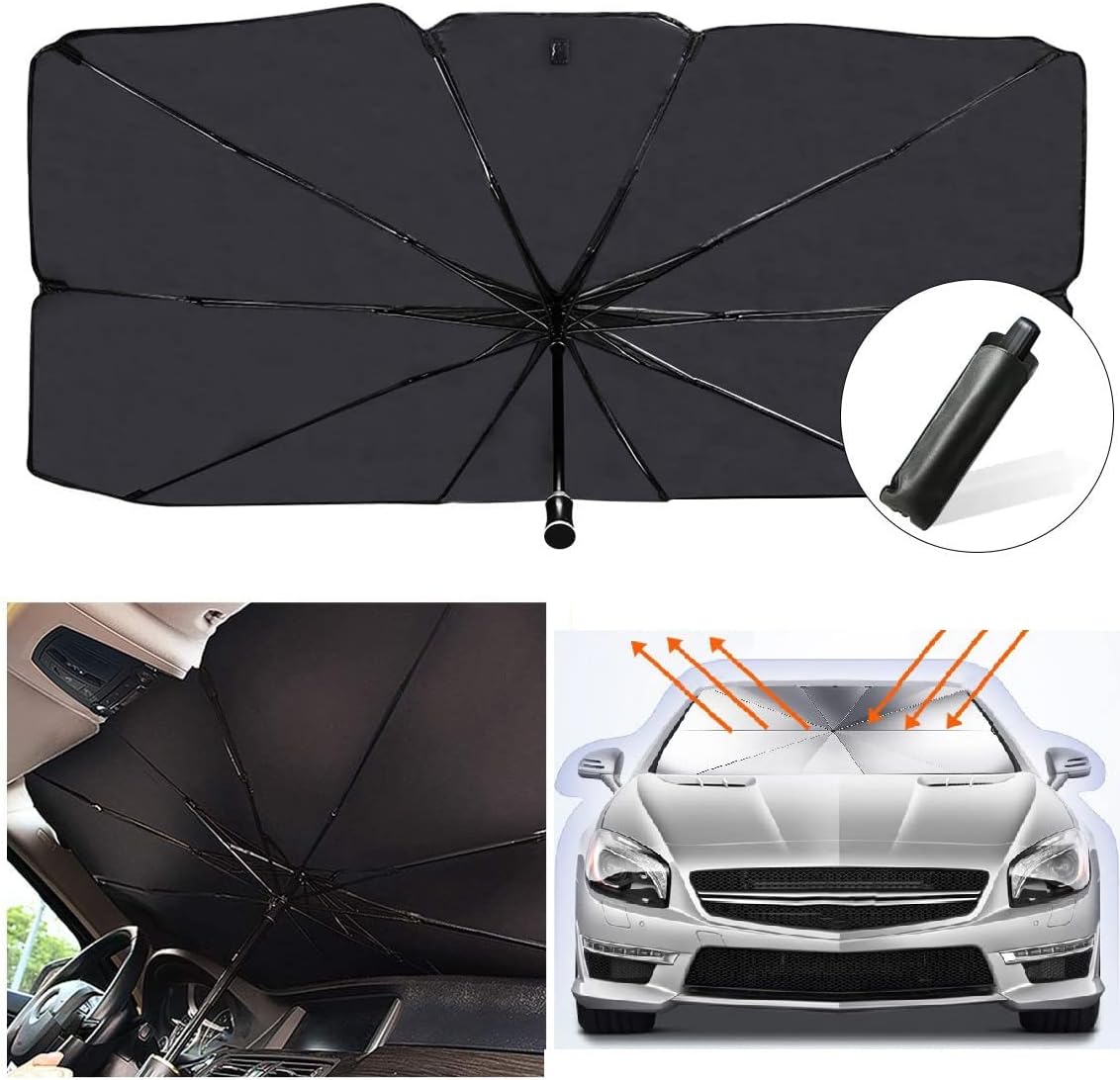 Sezlinver Car Windshield Sun Shade Umbrella for Most Vehicles, 2023 ...