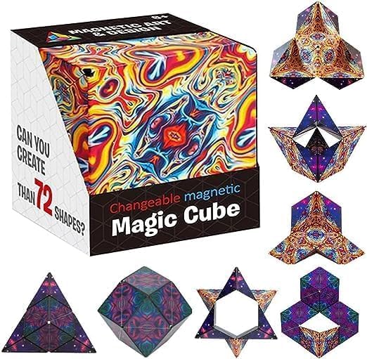Esnipe Mart Magic Cube Shape Shifting Puzzle Box - Magnetic Cube Puzzle ...