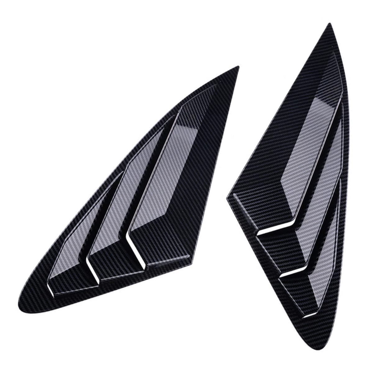 Arkdeffon 2PCS Rear Side Window Louver Shutter Cover Air Vent/Louvers ...