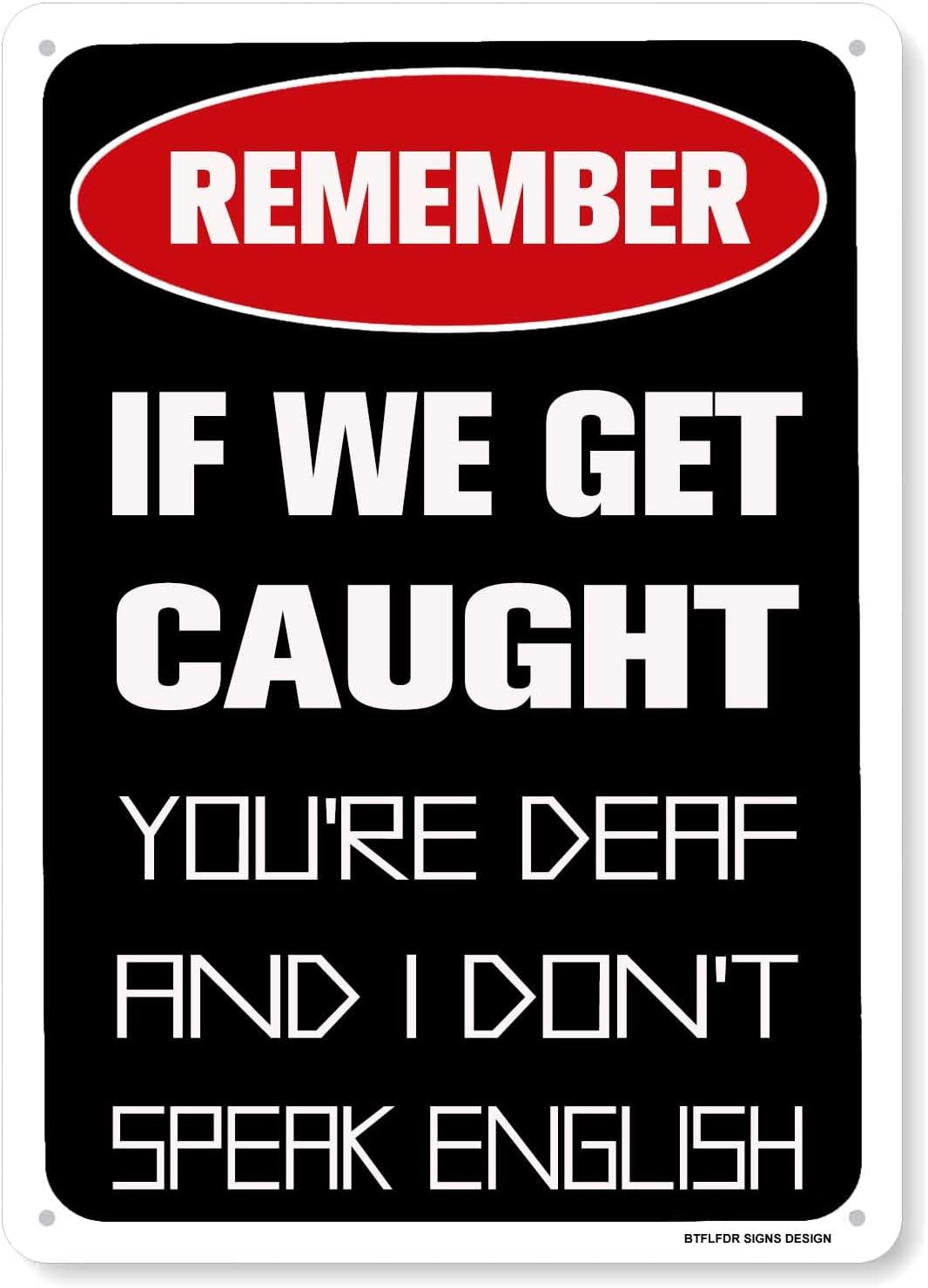 Amazon.com: BTFLFDR Aluminum 8"x12" Humor Man Cave Bar Sign, Remember ...