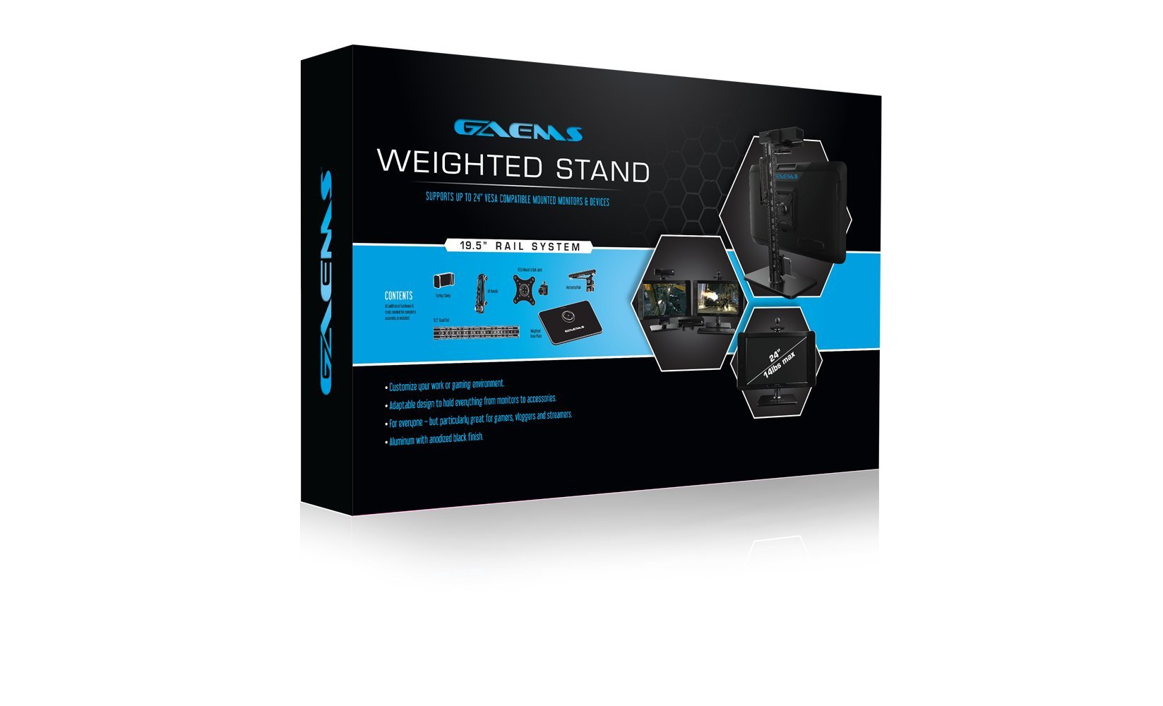 GAEMS Rail System Weighted Monitor Stand: Buy Online in INDIA at desertcart