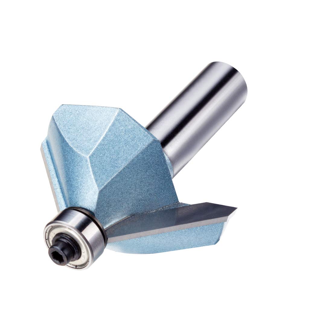 uxcell Chamfer Router Bits 1/2-inch Shank with 45 Degree 1-inch Cutting ...