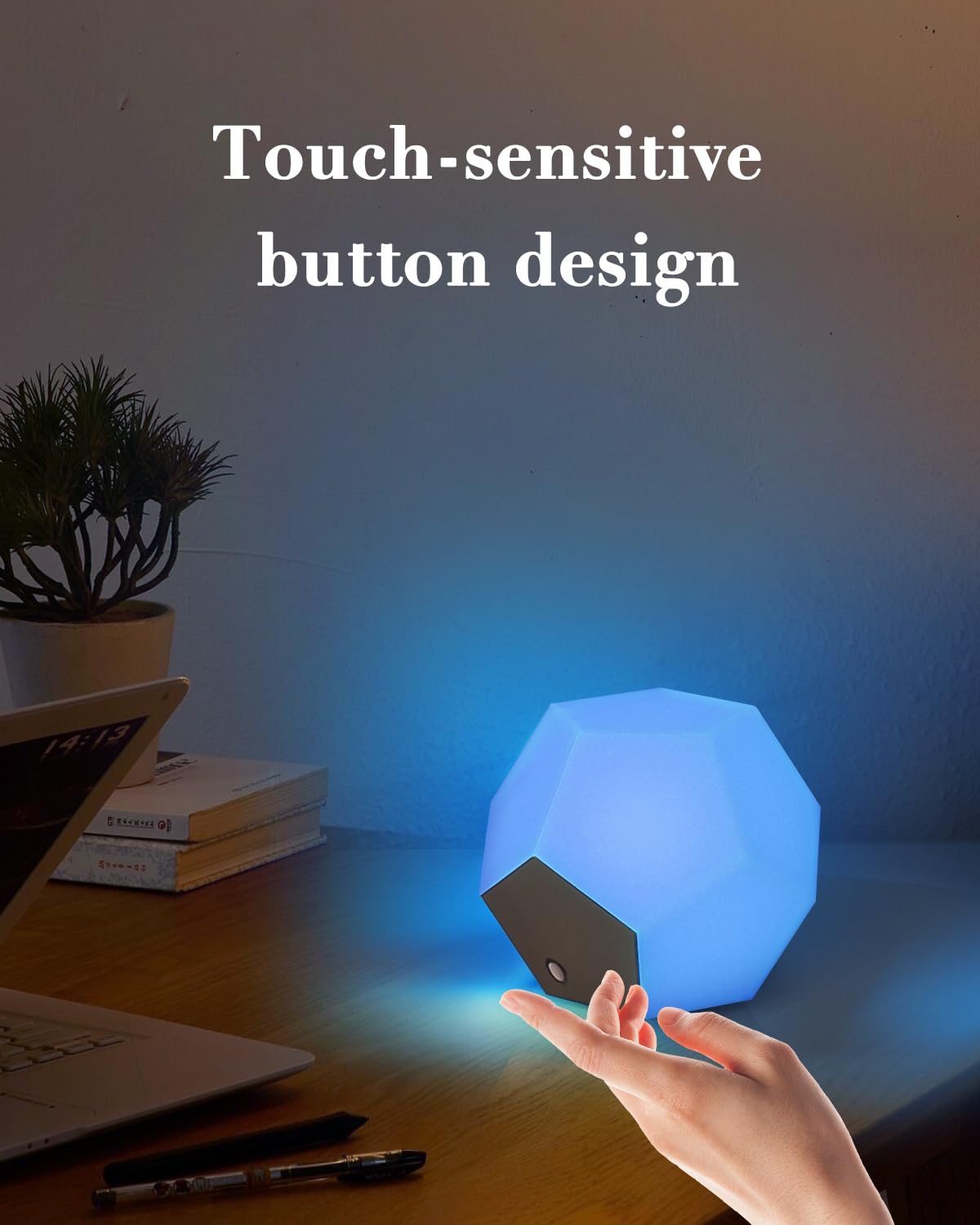 Snapklik.com : Dodecahedron Table Lamp, Cool 7 Color RGB Desk Lamp ...