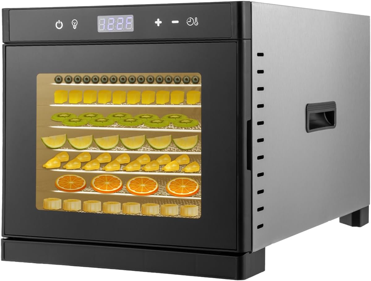 Amazon.com: 8 Tray Food Dehydrator Stainless Steel Commercial Food ...