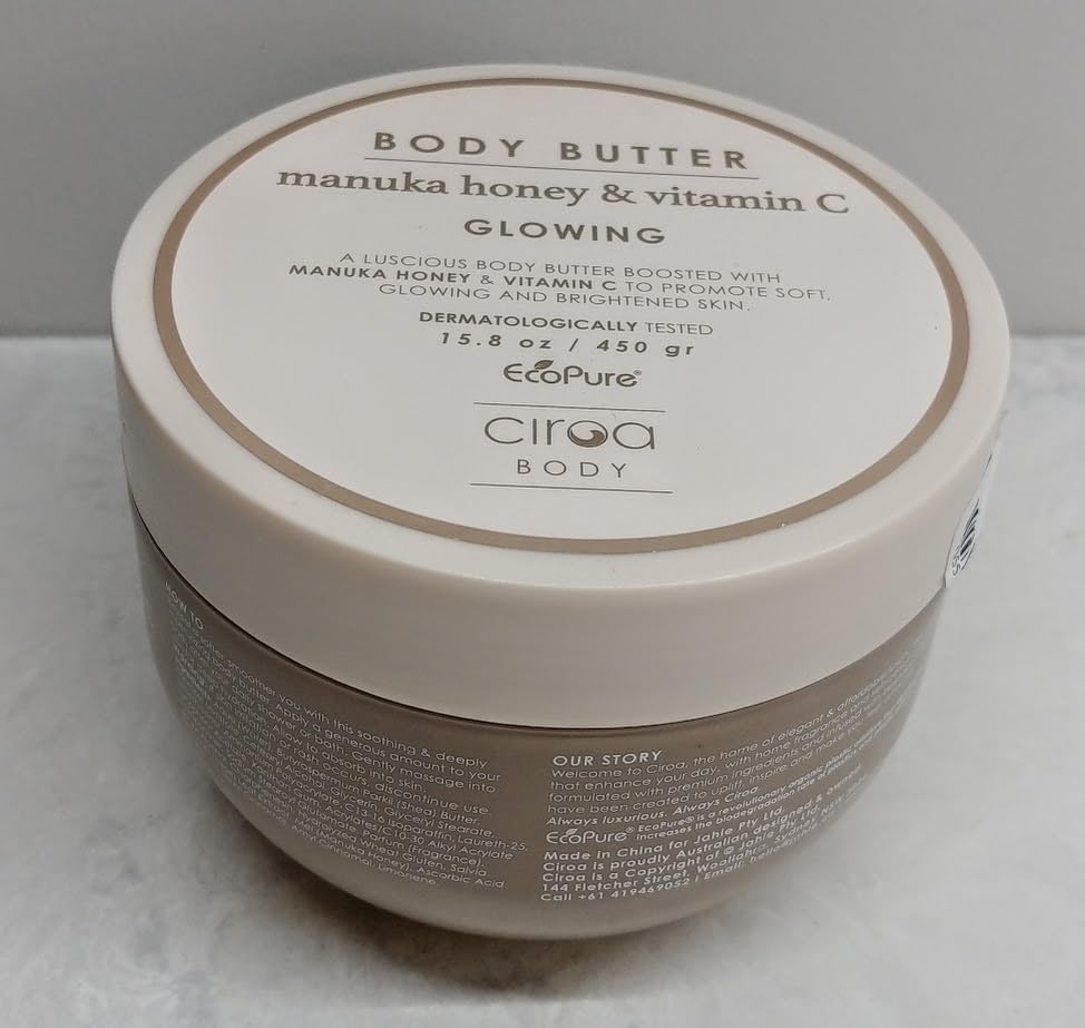 Amazon.com : Ciroa Generic, BODY BUTTER, Manuka Honey & Vitamin C ...