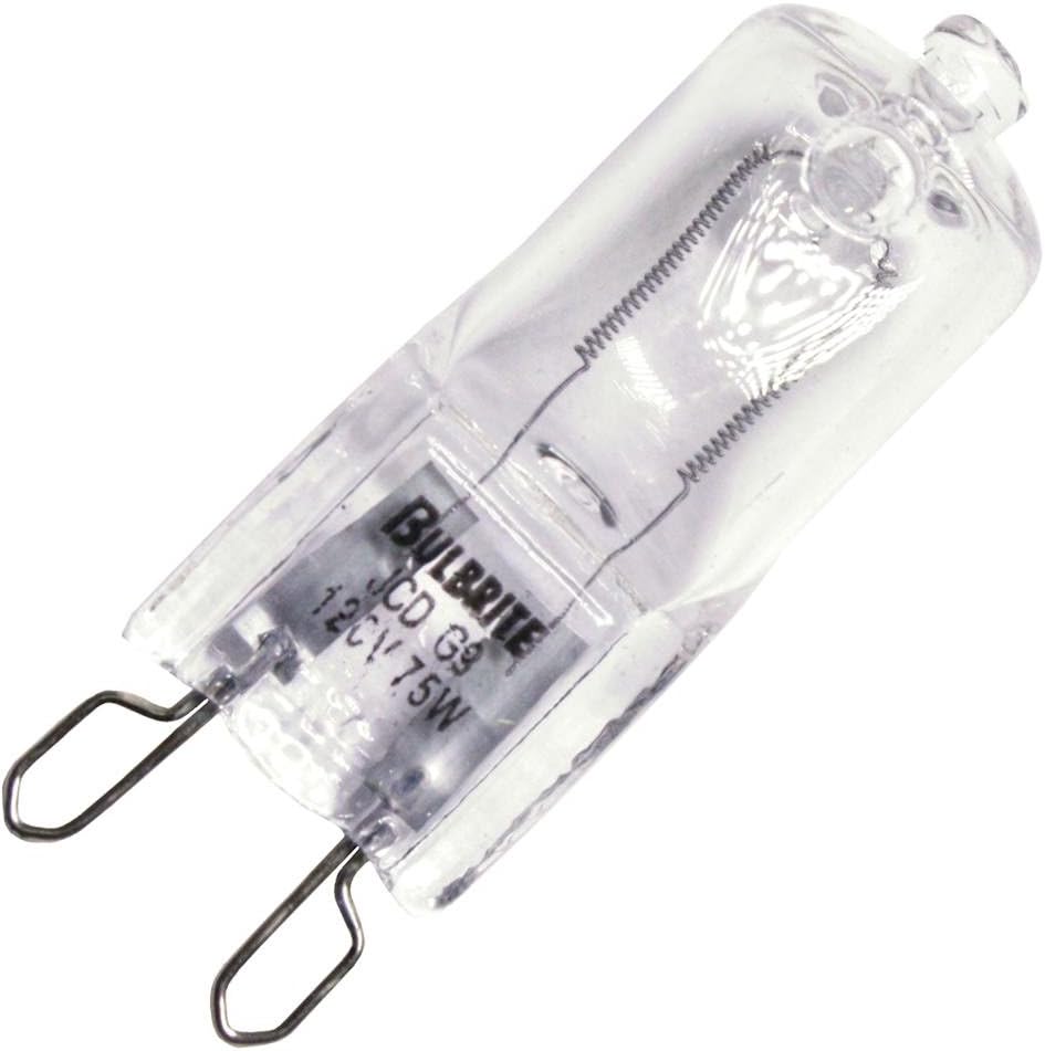 Amazon.com: Bulbrite Halogen T4 Q75G9/120 120-Volt Halogen JC Type Line ...