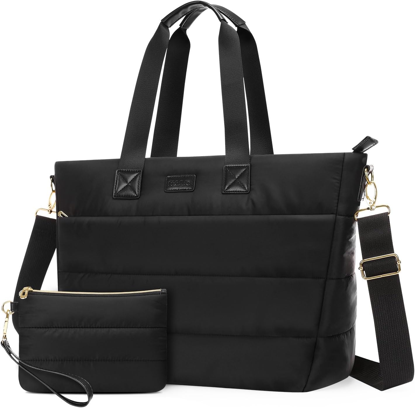 Amazon.com: MOSISO Tote Bag for Women, 15-15.6 inch Puffy Laptop Tote ...