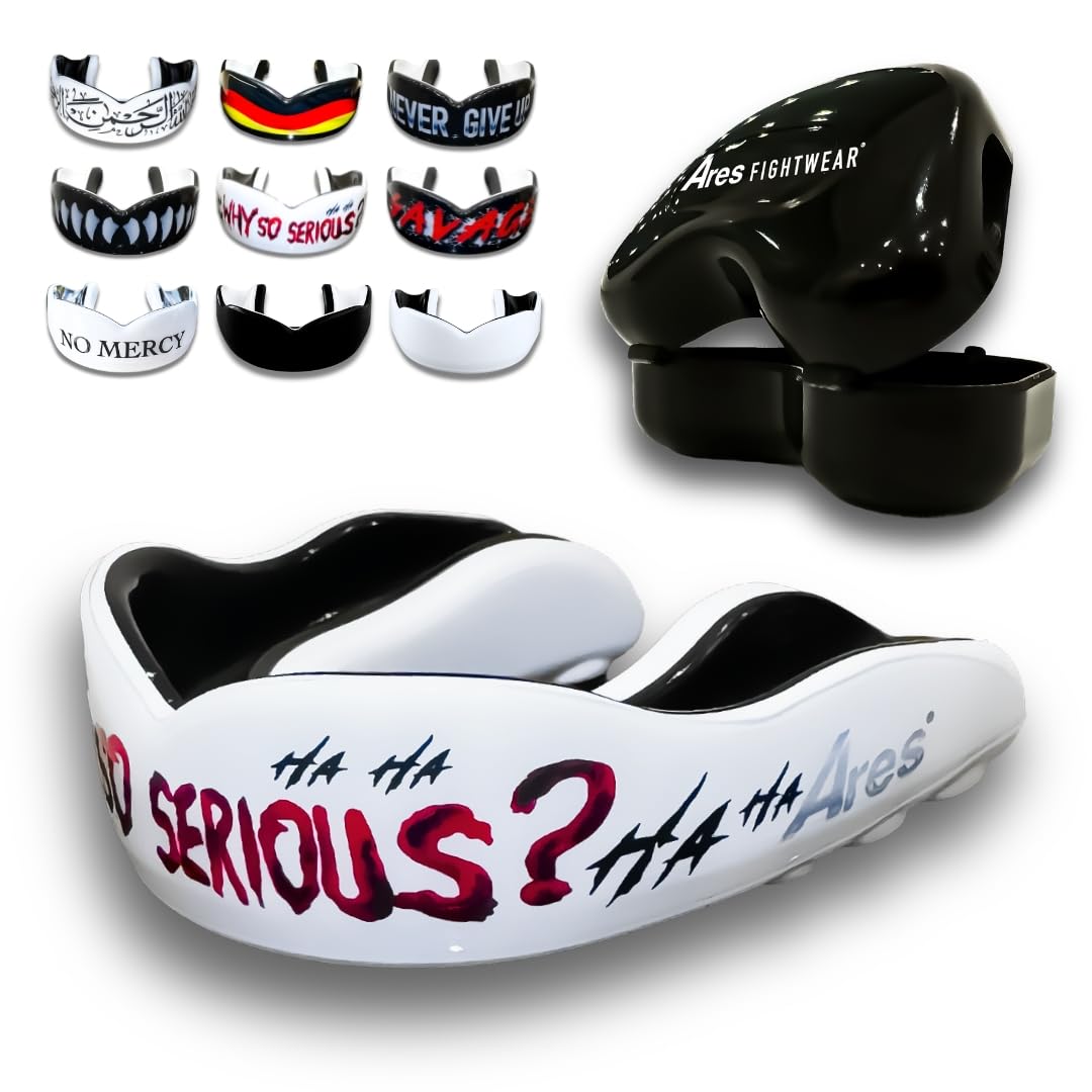 Ares Fightwear® Premium Mundschutz Boxen inkl. Aufbewahrungsbox für Kampfsport, MMA & Athleten I ...