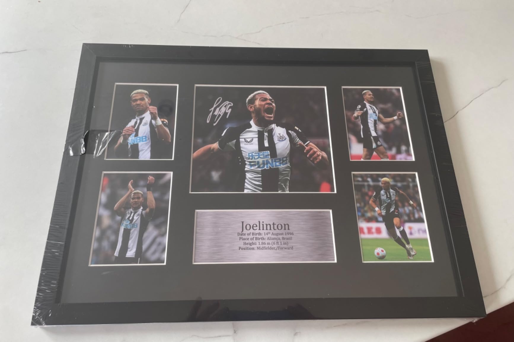 HWC Trading FR A3 Joelinton Newcastle United Printed Memorabilia Signed ...
