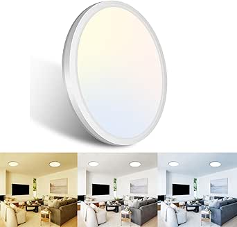 libtit 15W Bathroom Lights, 1500LM 18CM Small Led Ceiling Light ...