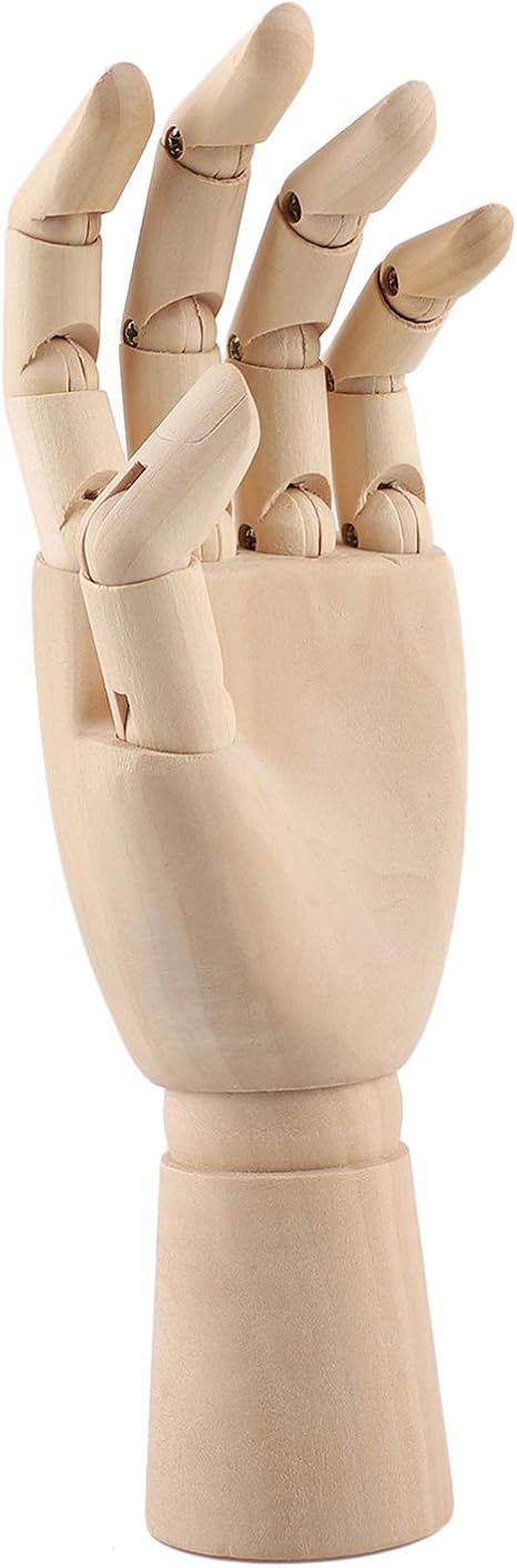Amazon.com: flms love home 10 Inch Wooden Hand Model Flexible Moveable ...