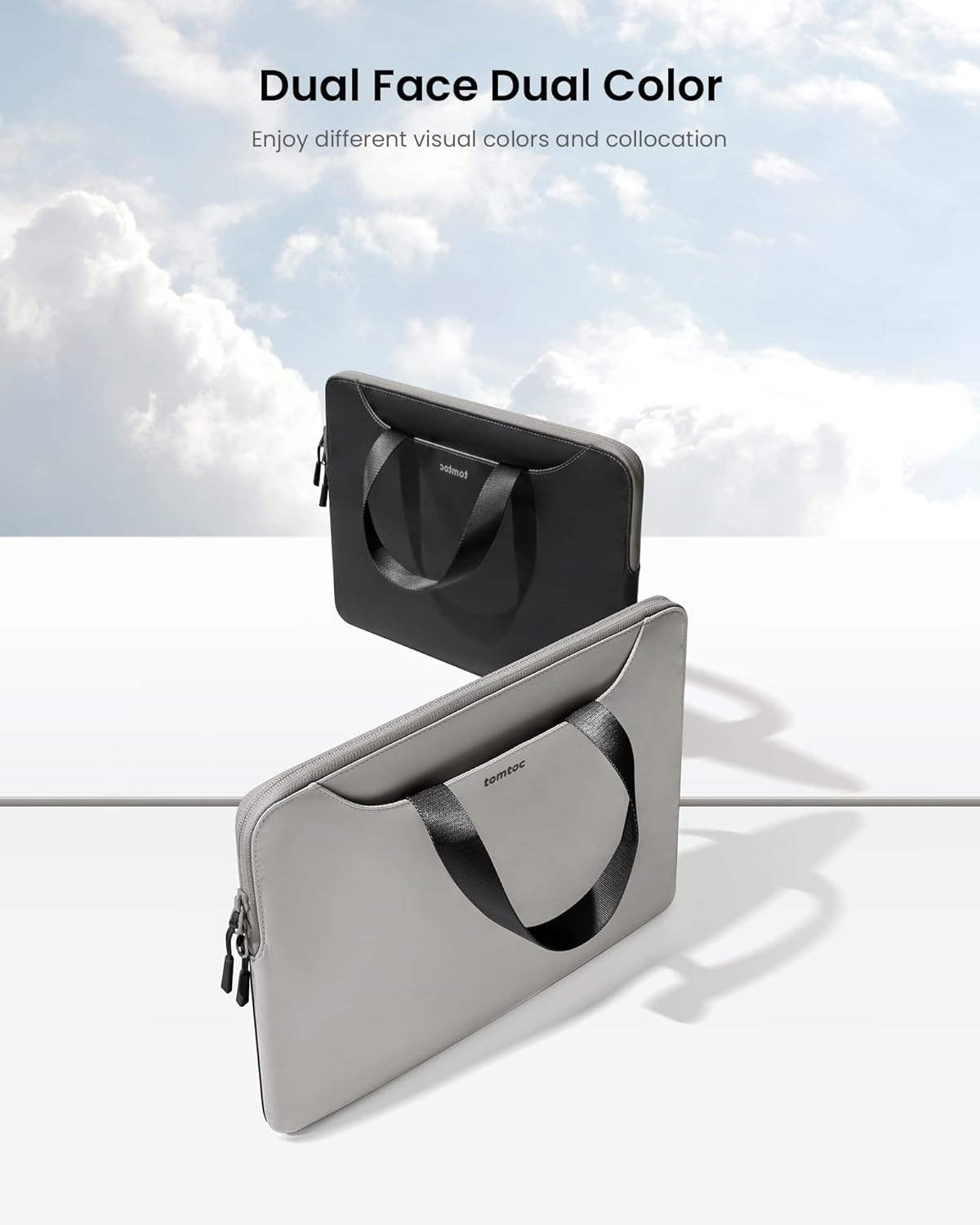 tomtoc Bolsa de transporte delgada para laptop de 15 a 16 pulgadas para ...