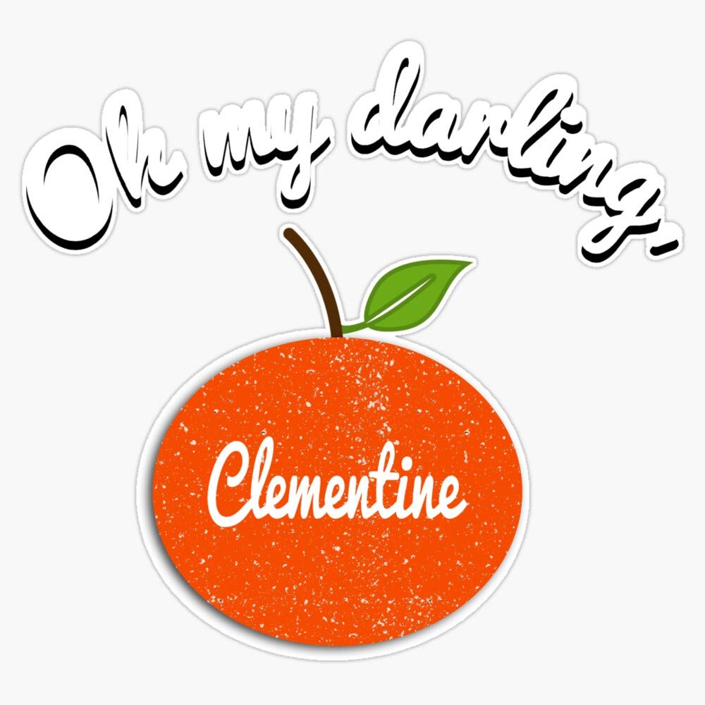 Amazon.com - Oh My Darling, Clementine Sticker Vinyl Bumper Sticker ...