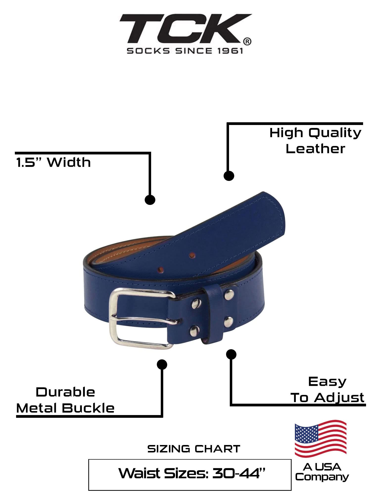 Snapklik.com : TCK Premium Leather Baseball Softball Belt