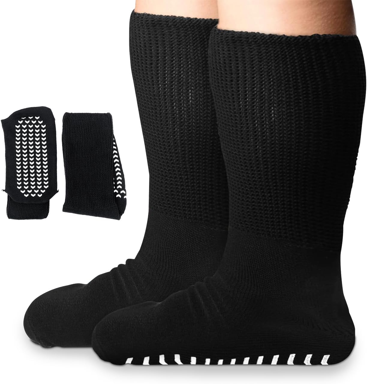 Amazon.com: WEYSTOM 1 Pairs Extra Wide Diabetic Socks for Swollen Feet ...