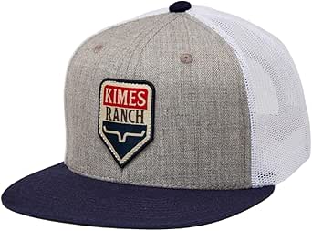 Kimes Ranch Cap Adjusatable Snapback Drop in Americana Hat - Grey ...