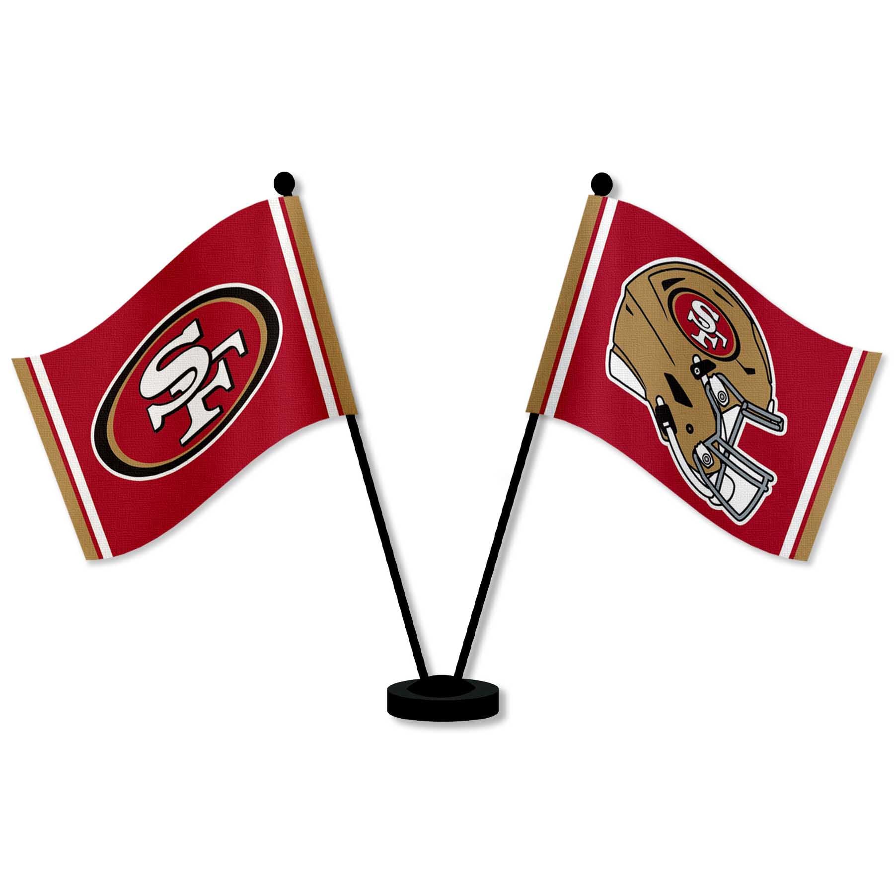 Amazon.com: San Francisco 49ers Desk and Table Top Flags : Office Products