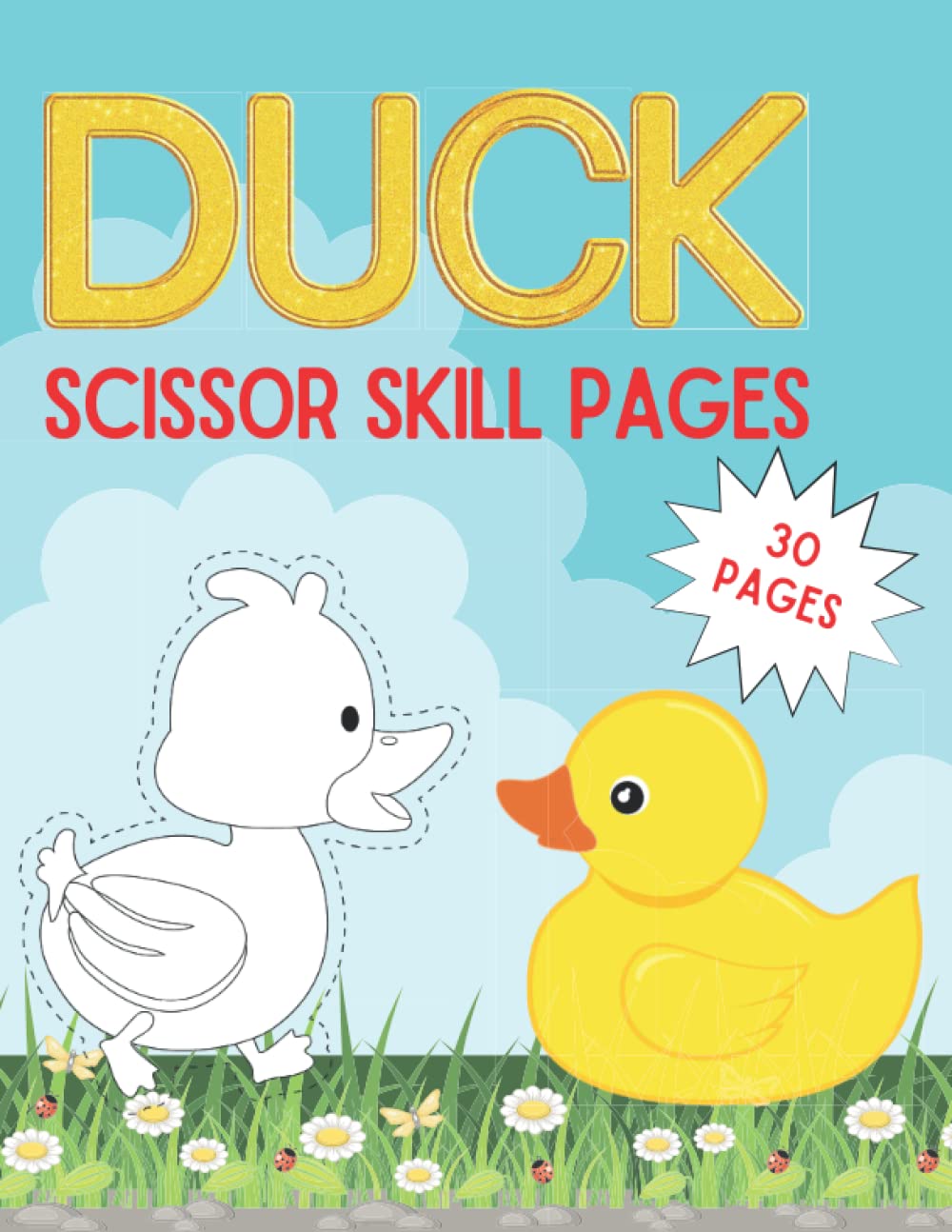 Scissor Skills Preschool Workbook for Kids: Duck Theme, Animal Theme ...