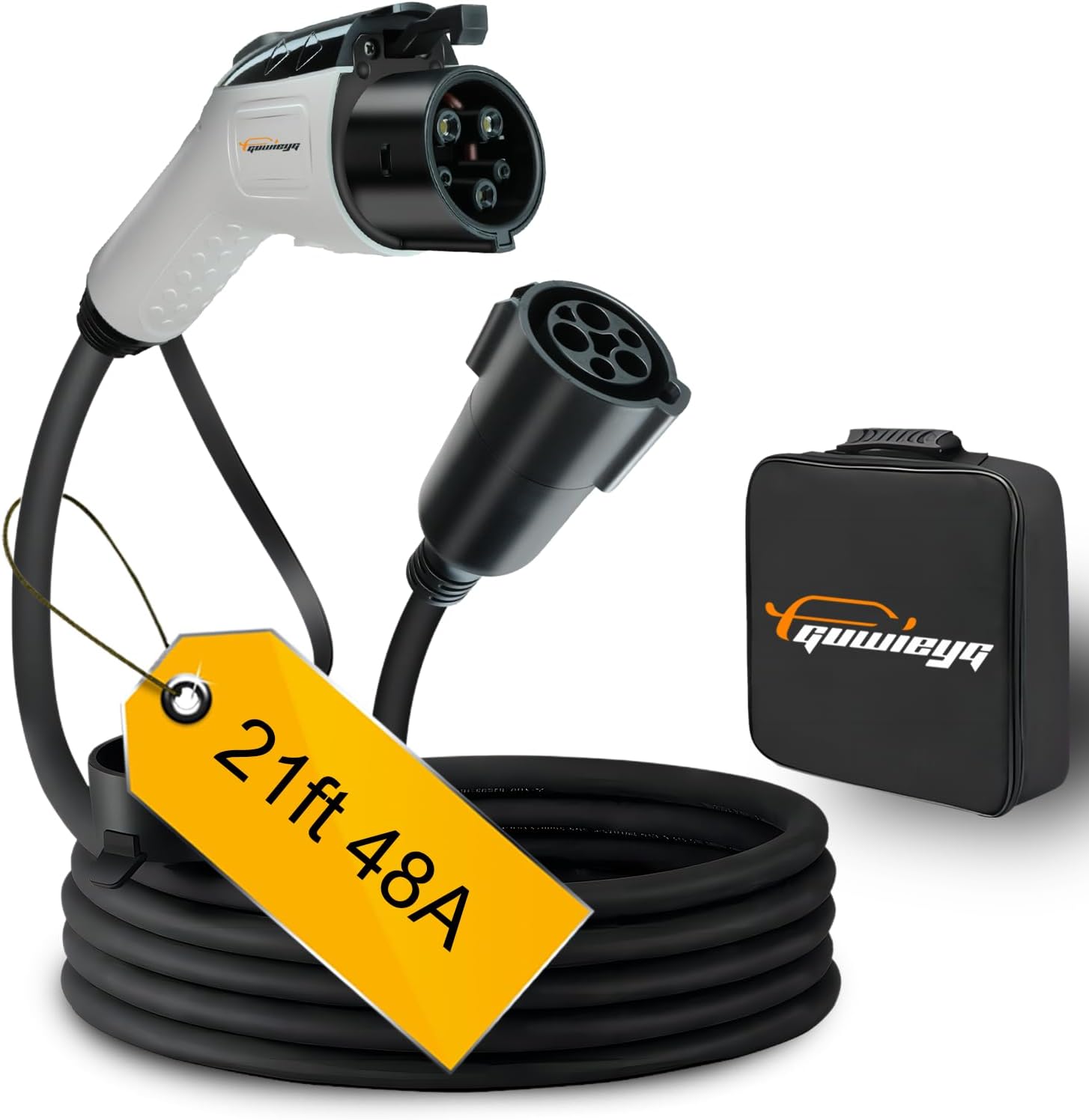 Amazon.com: GUWIEYG J1772 Extension Cable, 21ft 250V 48A EV Charger ...