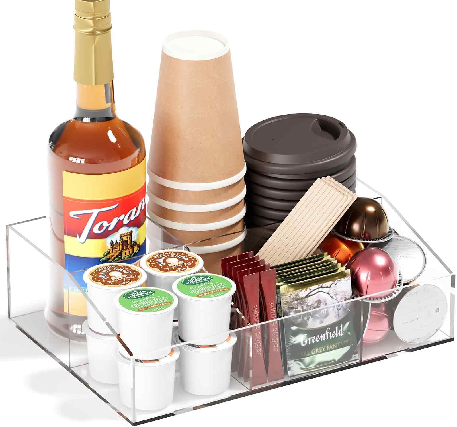 Amazon.com: OnDisplay Java Joe Acrylic Breakroom Kitchen Coffee Station ...