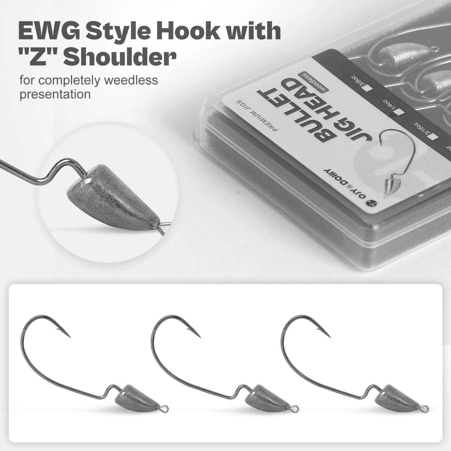 Snapklik.com : Weedless Darter Swimbait Jig Heads, Bullet Style ...