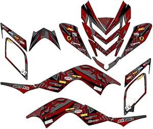 Amazon.com: 2006-2008 Raptor 700 Mayhem Grey Senge Graphics Kit ...