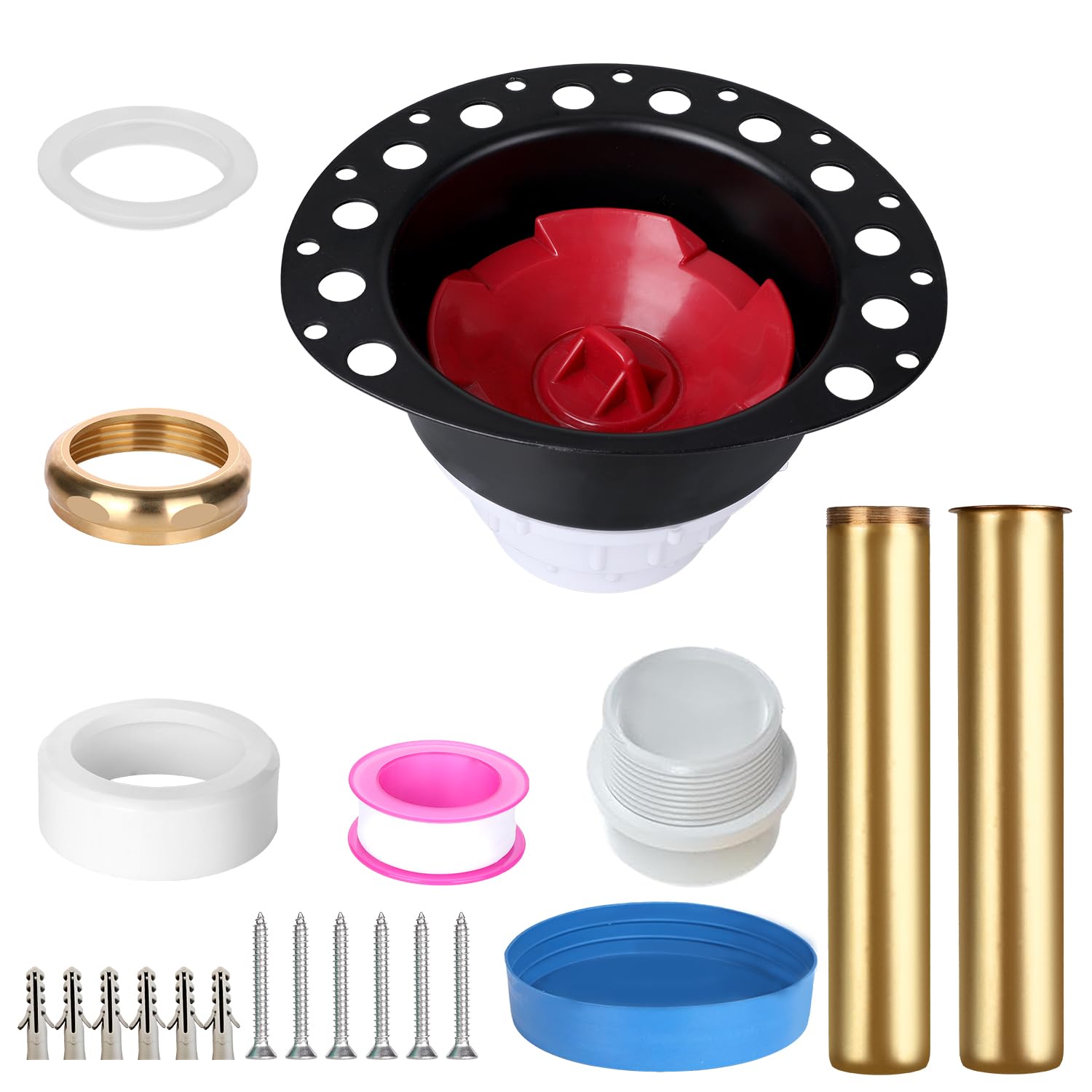 Freestanding Tub Drain Rough-in kit,Bathtub Drain Kit with Brass ...