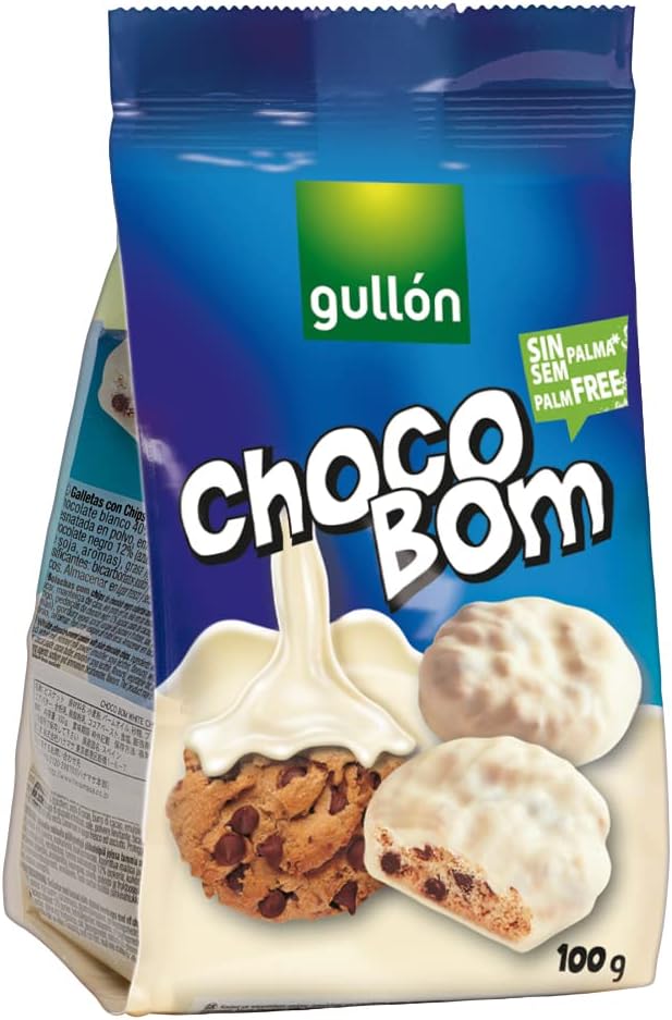 Choco Bom Gullón - Galletas Chocobom chocolate blanco 100g : Amazon.es ...