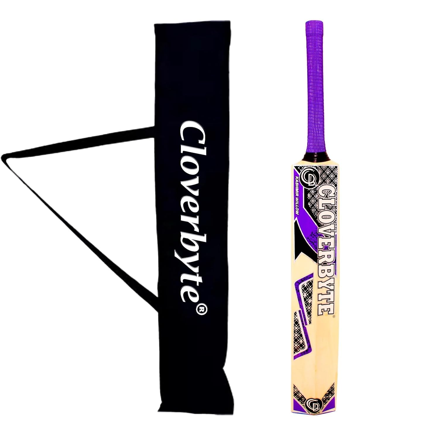CLOVERBYTE Blaster Sports Kashmiri Willow Wooden Bat with Cover for 15 ...