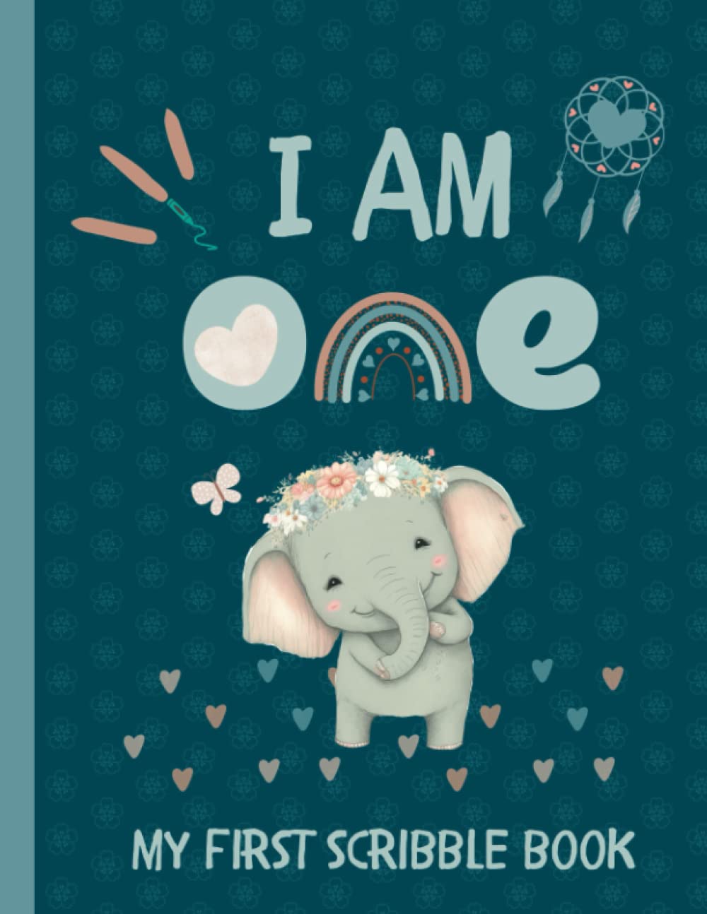 I am One - My First Scribble Book: Gift for 1 Year Old - Boho First ...