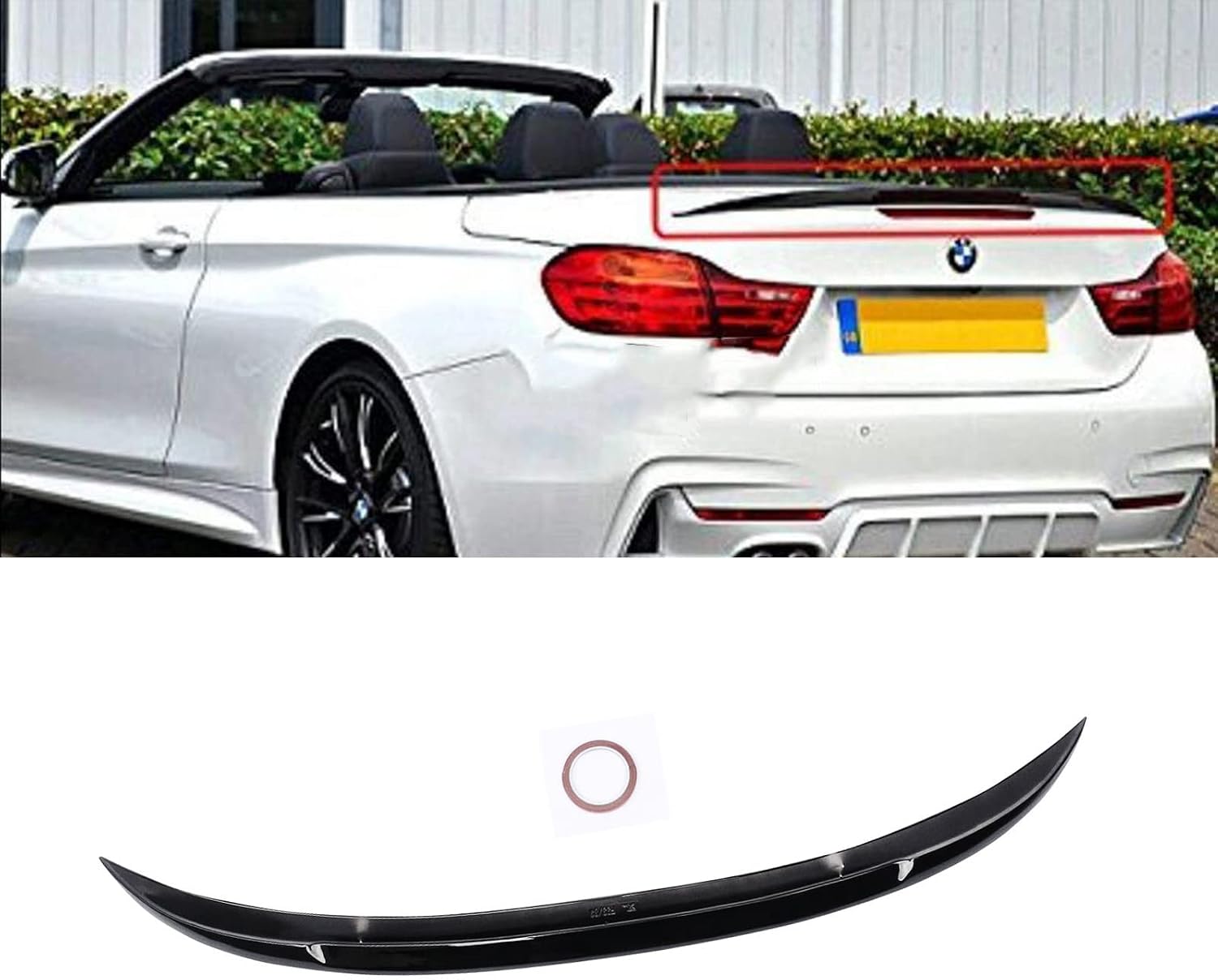 Amazon.com: NINTE Rear Spoiler for BMW 4 Series F33 2 Door 428i F83 M4 ...