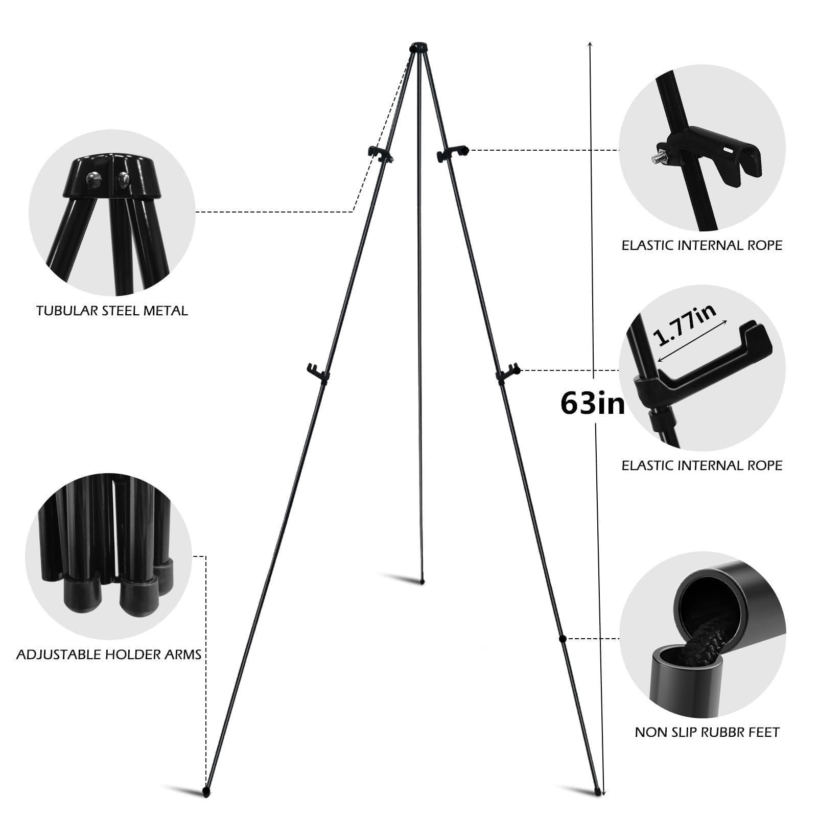 Snapklik.com : RRFTOK Easel Stand For Sign, 63 Instant For Displaying ...