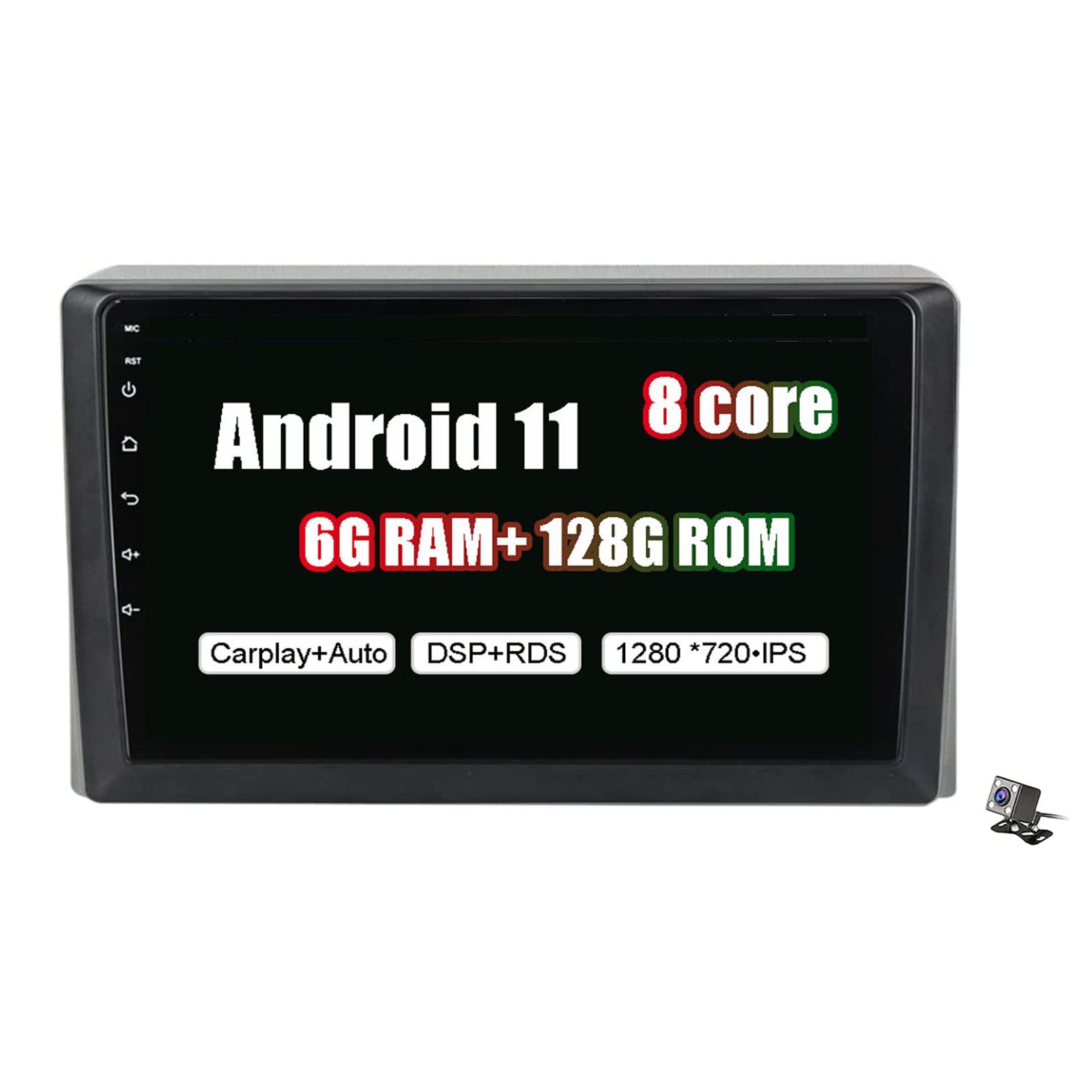 Buy PLOKM 2 DIN Car Stereo GPS Navigation Android with 9 Inch Radio ...
