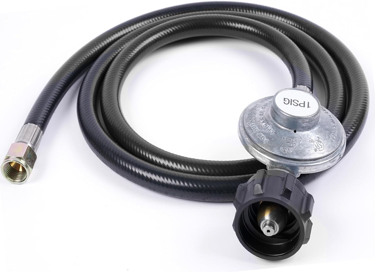 Amazon.com : 5 FT Pressure Propane Gas Hose with Regulator for Weber ...