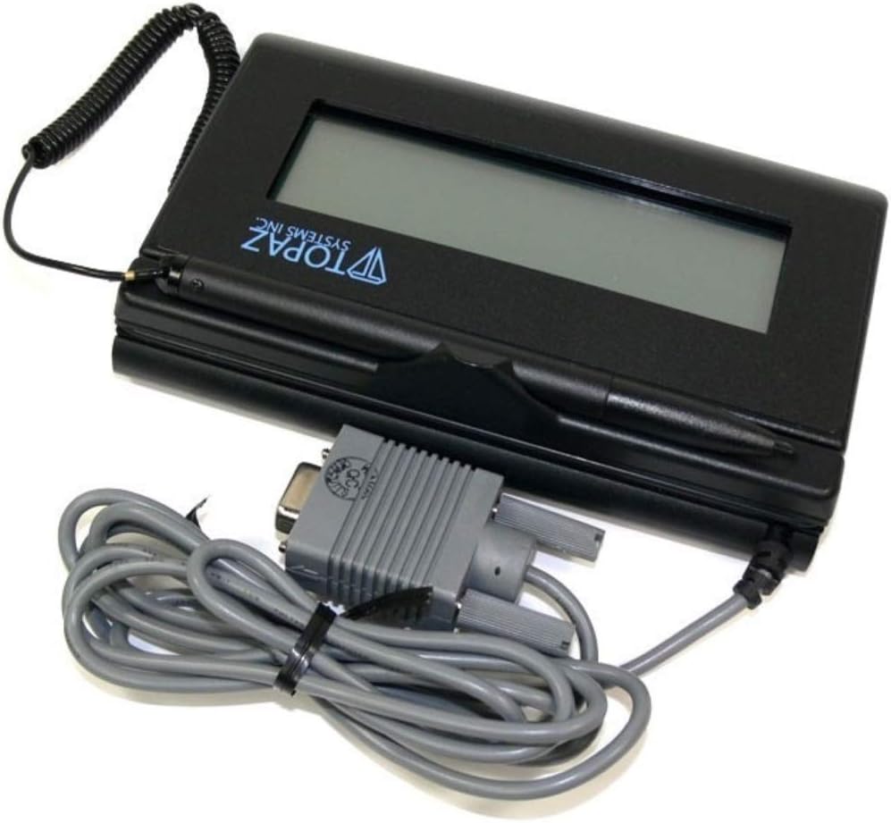 Amazon.com: Topaz T-L460-B-R Siglite 1x5 LCD Serial Signature Capture ...