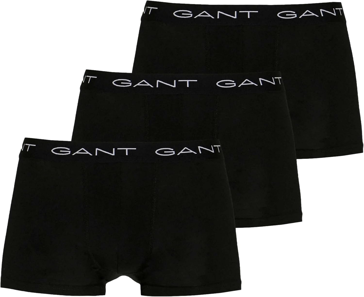 GANT Herren Basic Trunk 3-Pack Boxershorts 3ER Pack, Schwarz, s ...