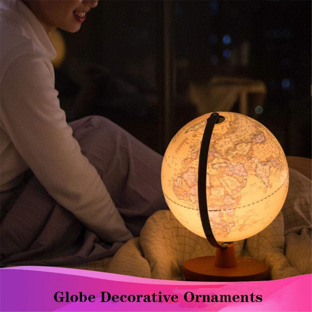 Buy Illuminated World Globe for Kids with Stand – Built-In LED Light ...