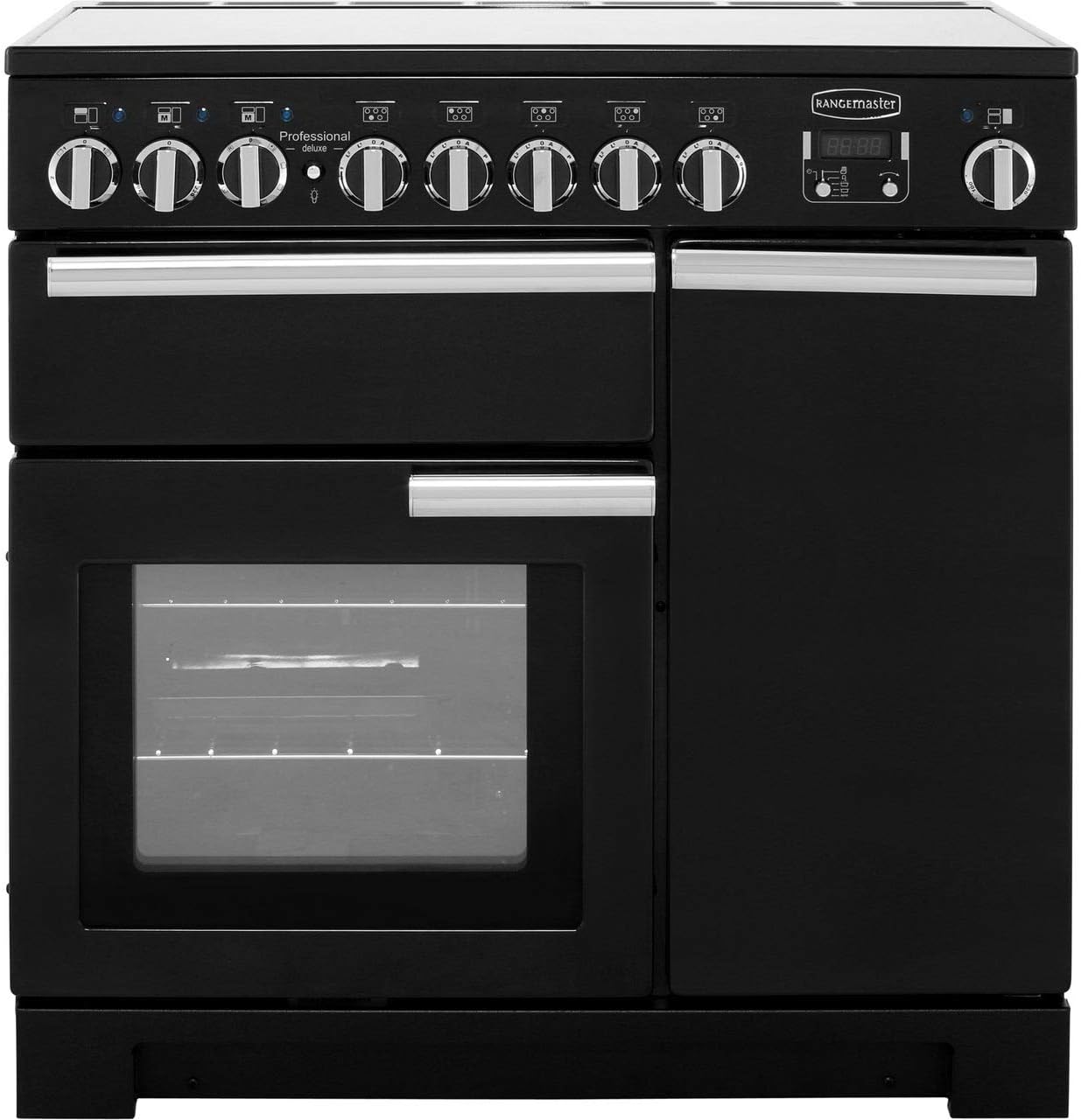 Rangemaster PDL90EIWH/C Freestanding A Rated Electric Range Cooker ...