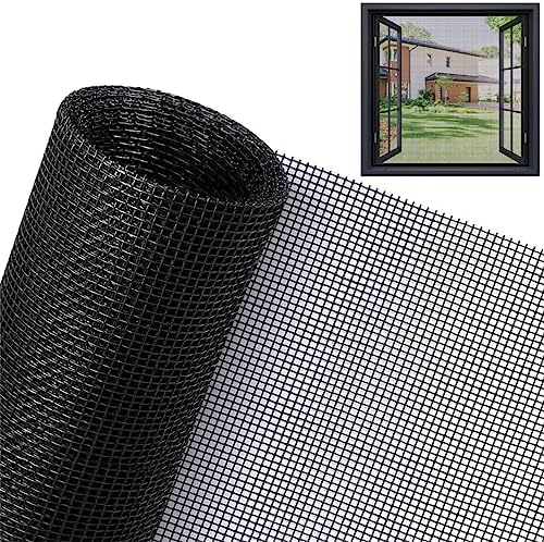 wordmouk Fly Screen Mesh 120 x 250 cm Roll Fibreglass Window Screen ...