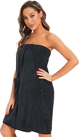 Orrpally Women Shower Wrap Robe Bath Body Towel Wrap Spa Bathrobe ...