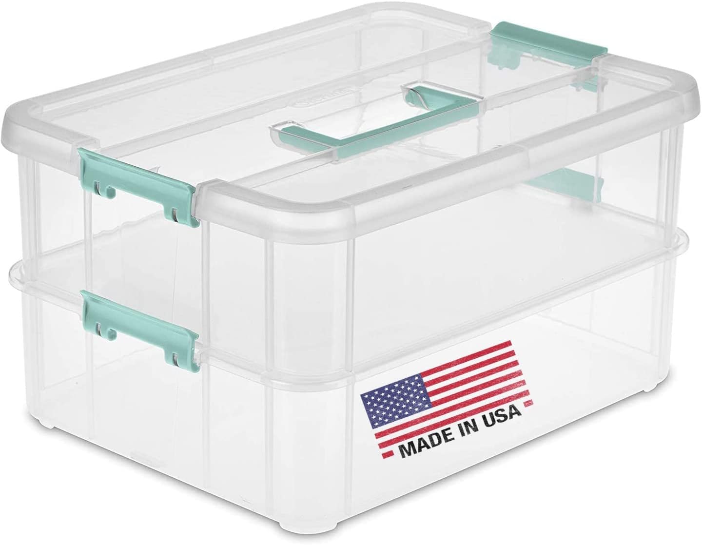 Amazon.com: Bins & Things Stackable Storage Container with Organizers ...