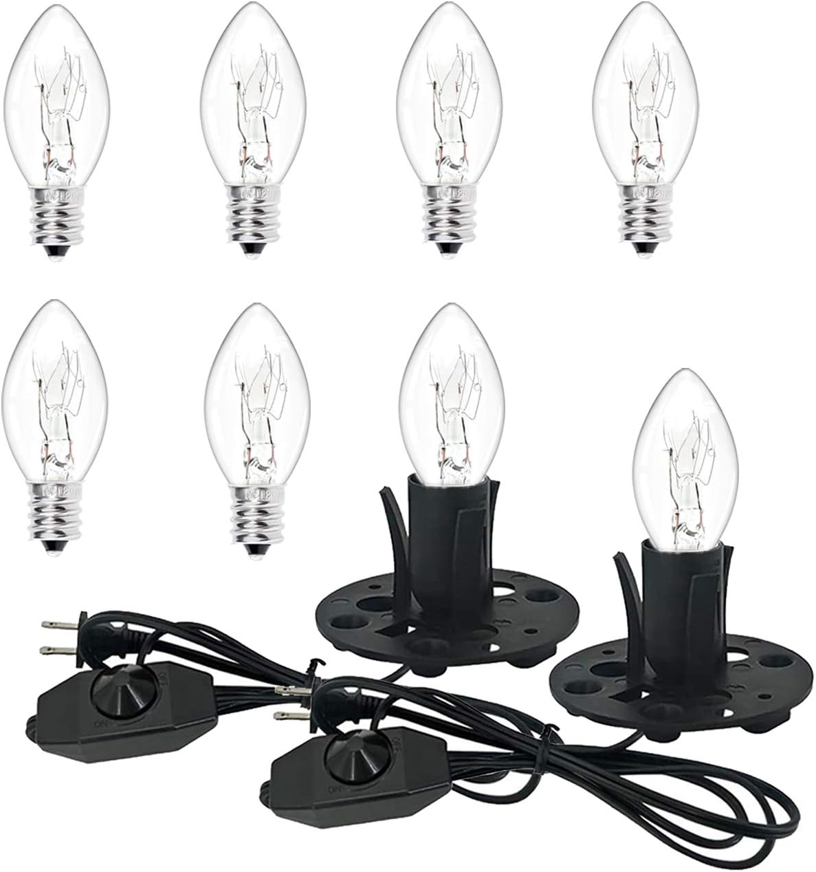 Amazon.com: Eterbiz Himalayan Salt Lamp Cord and Bulb with Dimmer ...