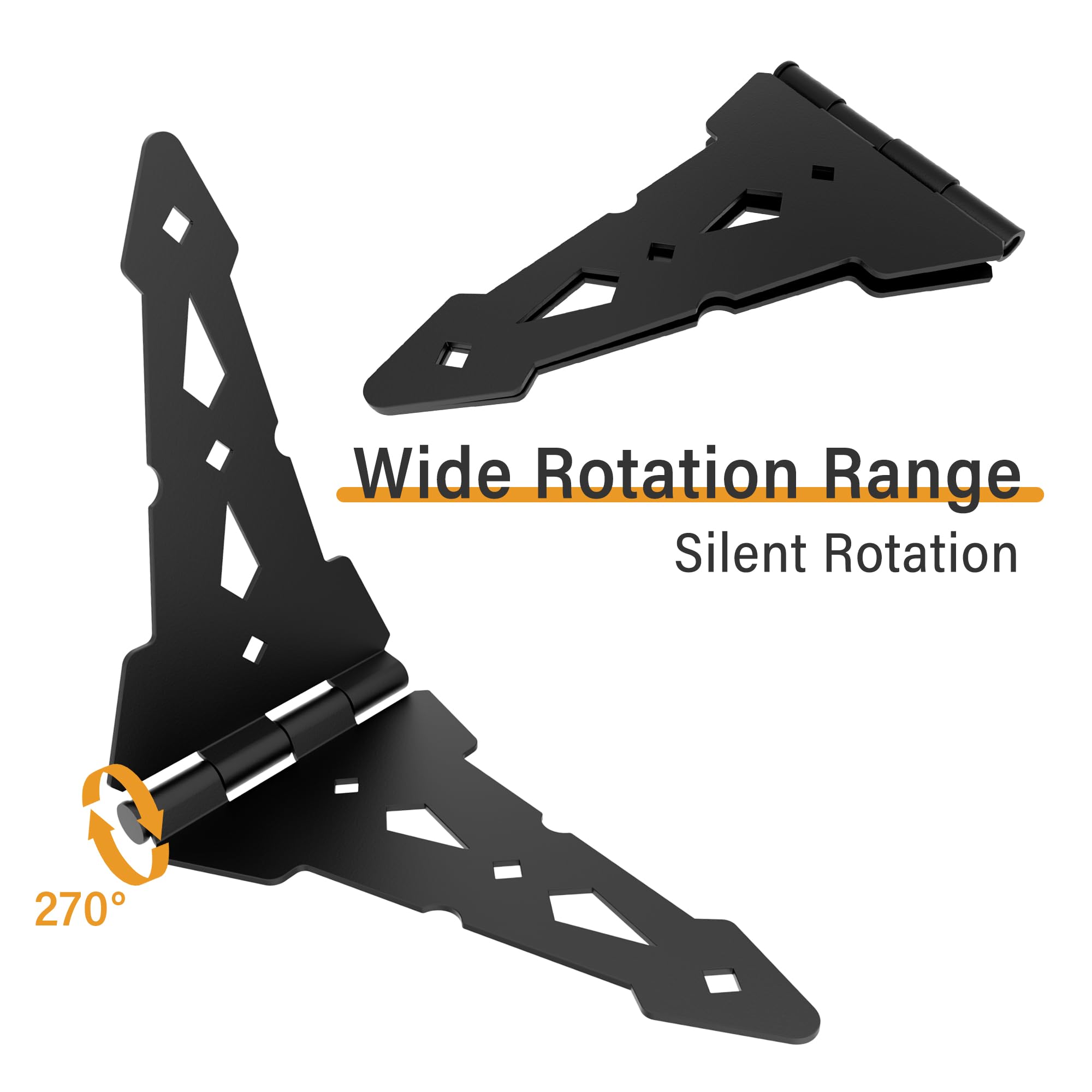 Snapklik.com : WINSOON Classic, Traditional Black Steel Wood Gate ...