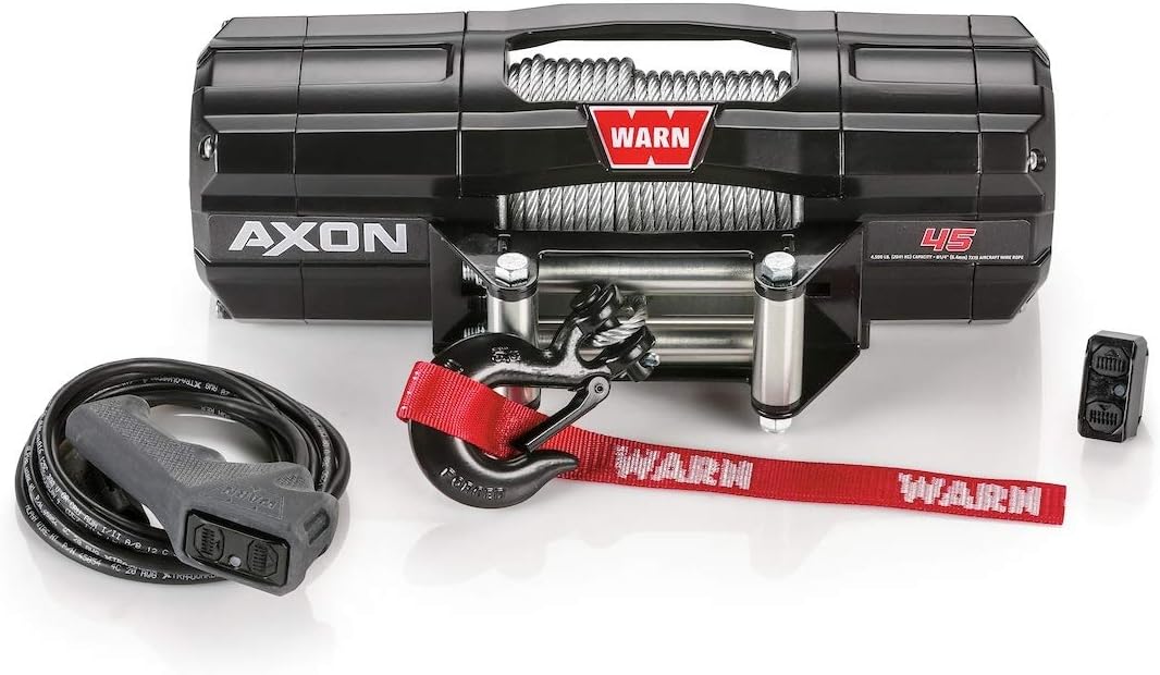 Amazon.com: Warn Winch 4500 AXON 45 Kit [Includes Heavy Duty Winch ...