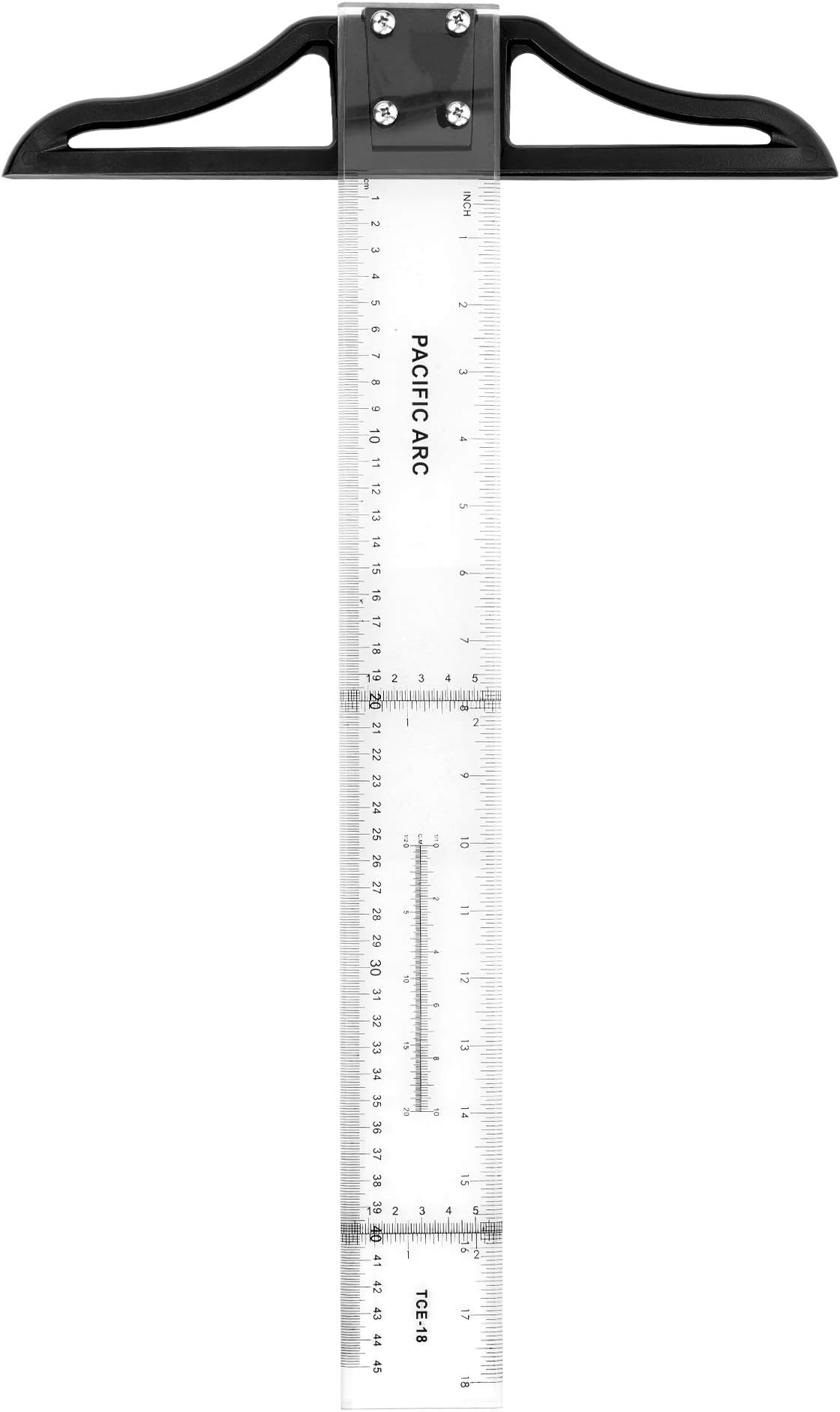 Amazon.com : Pangda 12 Inch/ 30 cm Junior T-Square Plastic Transparent ...